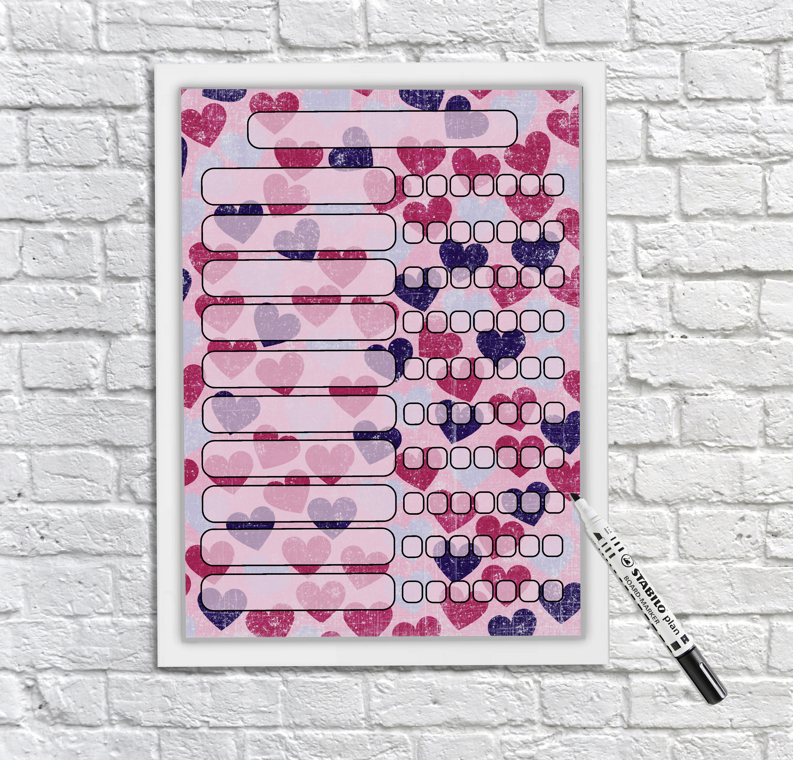 Girl's Reward Chart Editable at Home Printable Kids - Etsy