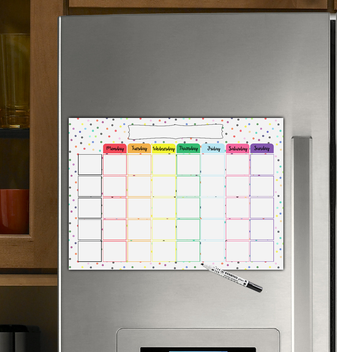 Weekly Planner Family Organiser Fridge Planner Magnetic - Etsy