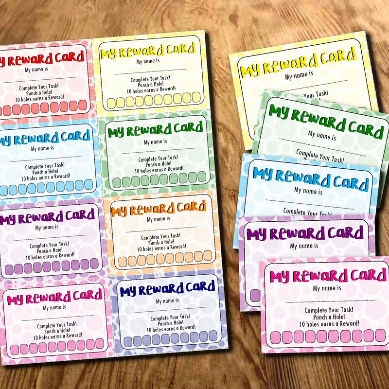Reward Cards - Etsy