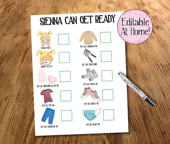 Child Getting Dressed In The Morning