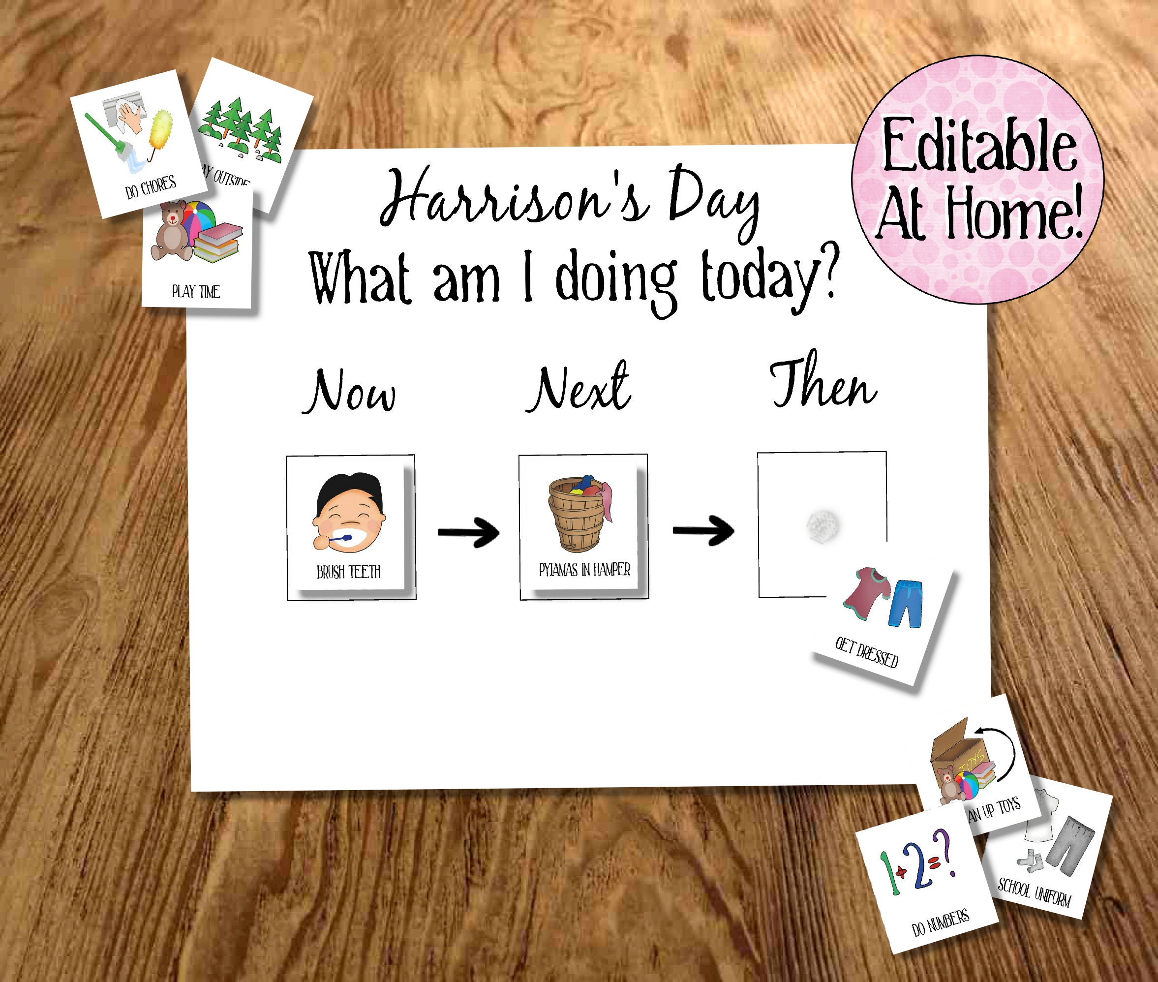 Now and Next Planner Editable Printable Routine Planner - Etsy Canada