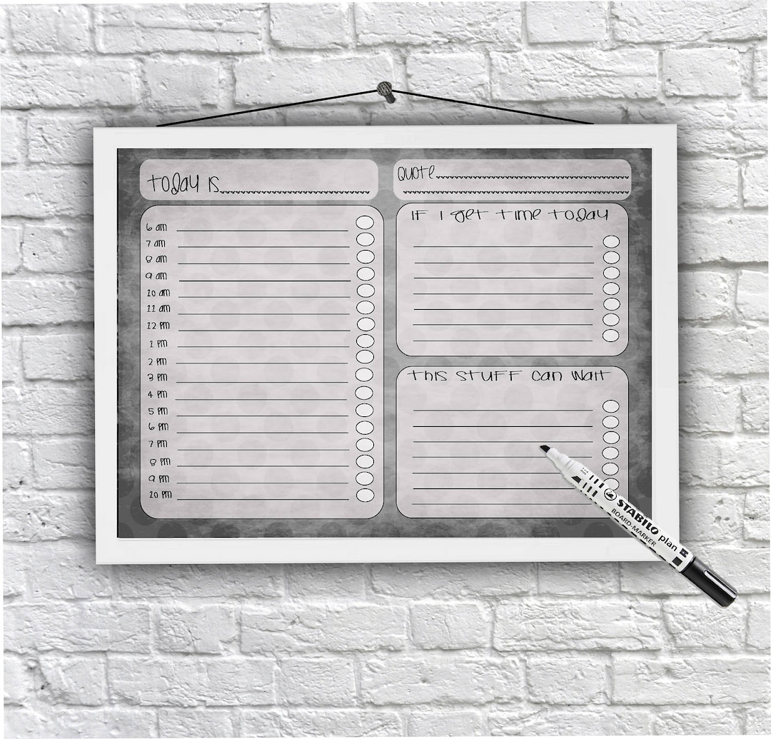 Time Management, Daily Planner, Download, Printable, Daily Productivity ...