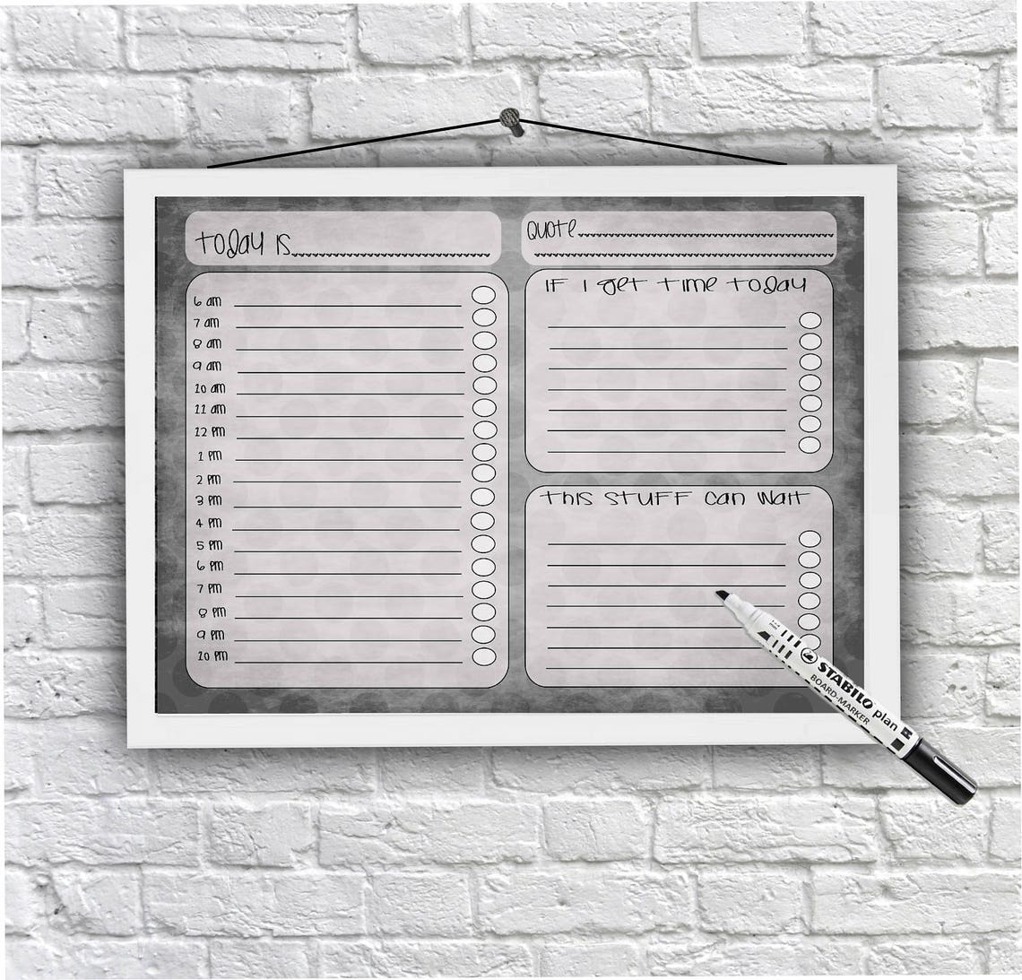 Time Management Daily Planner Download Printable Daily - Etsy