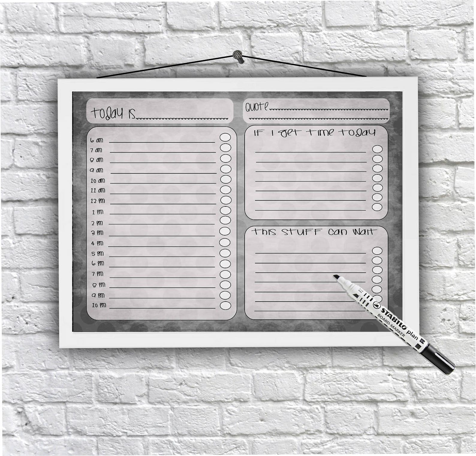 Time Management Daily Planner Download Printable Daily - Etsy