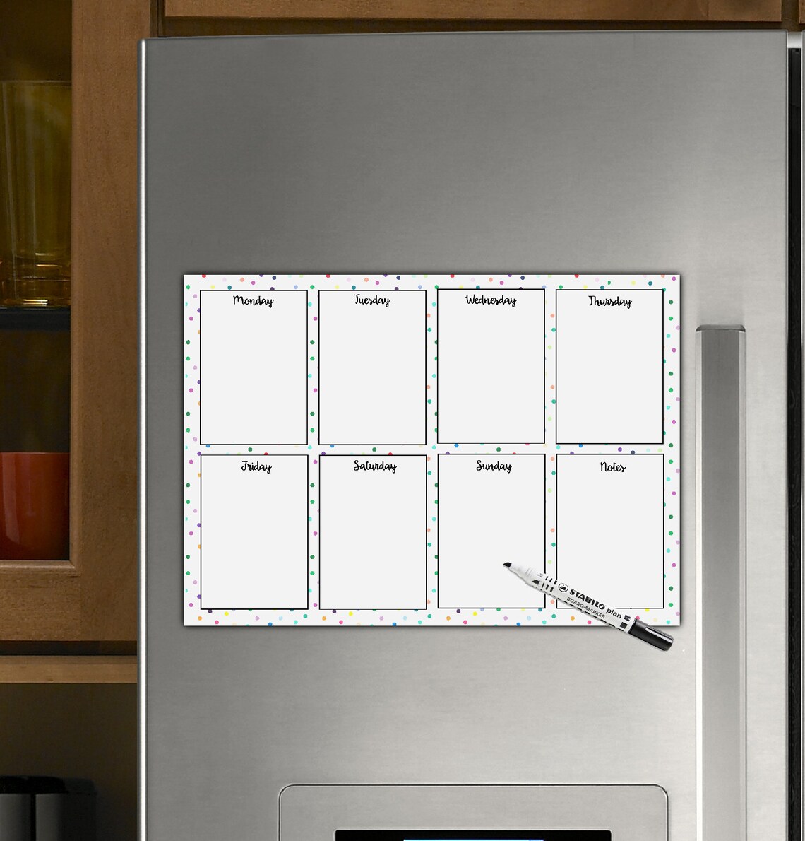 Weekly Planner Fridge Planner Family Organiser Magnetic | Etsy