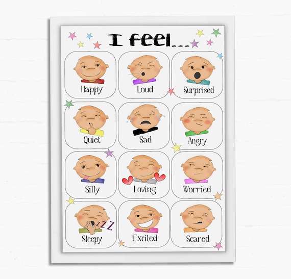Emotions For Kids Printable