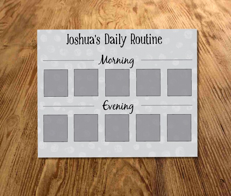 Kids Daily Routine Custom Reward Chart DIY Editable - Etsy UK