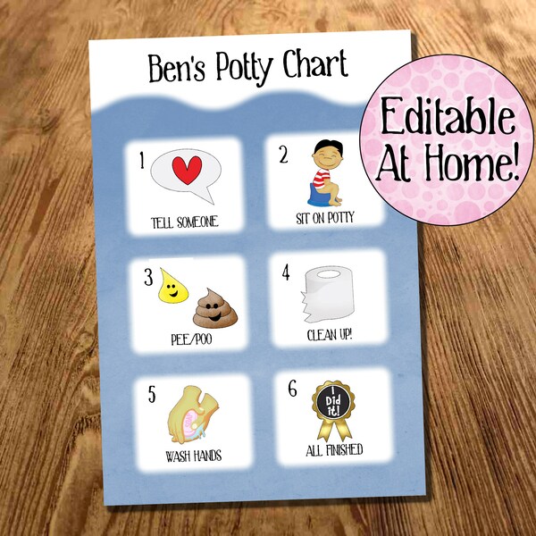 Potty Training Visual - Etsy
