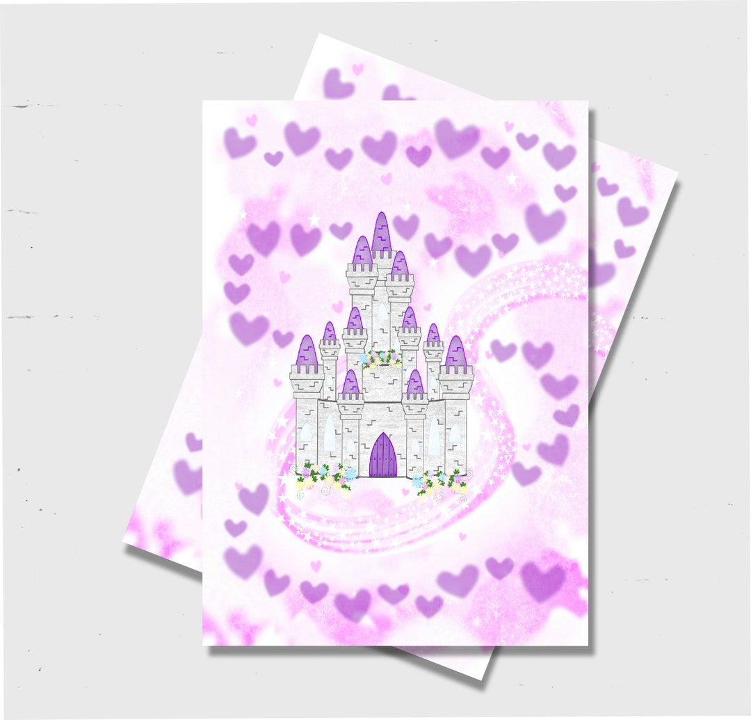 Reward Chart, Princess Chart, Fairy Castle, Star Chart With Hearts ...