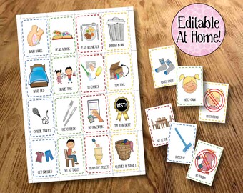 First Next Then Chart Kids Autism Visual ABA Therapy Toddler - Etsy