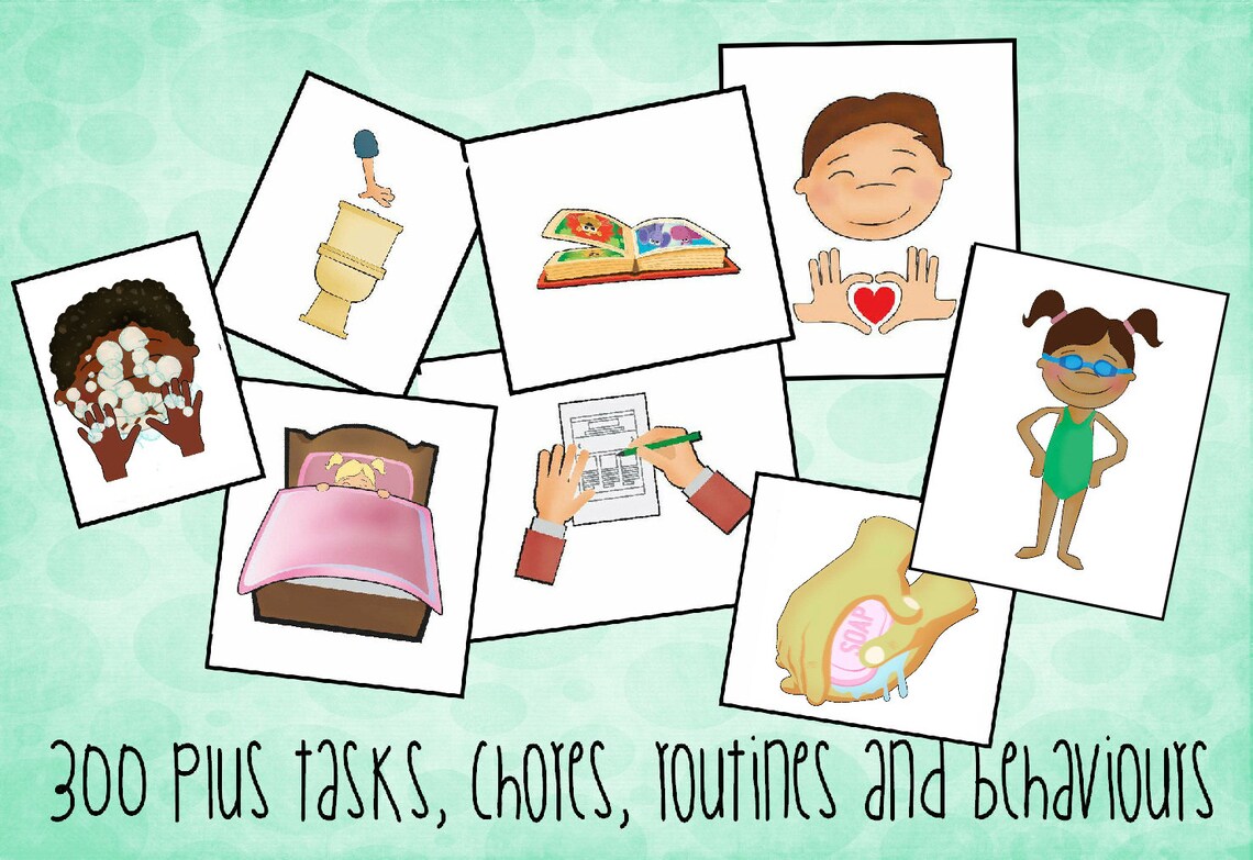 Morning Routine Get Dressed Checklist Ready for School - Etsy