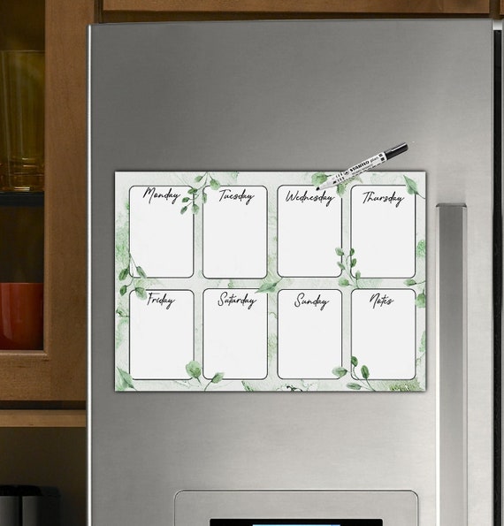 Weekly Planner Fridge Planner Reusable Calendar Nature | Etsy UK