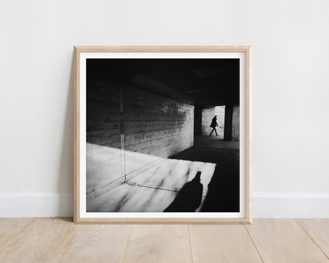Noir Style Art Print Black and White City Art Print Street - Etsy