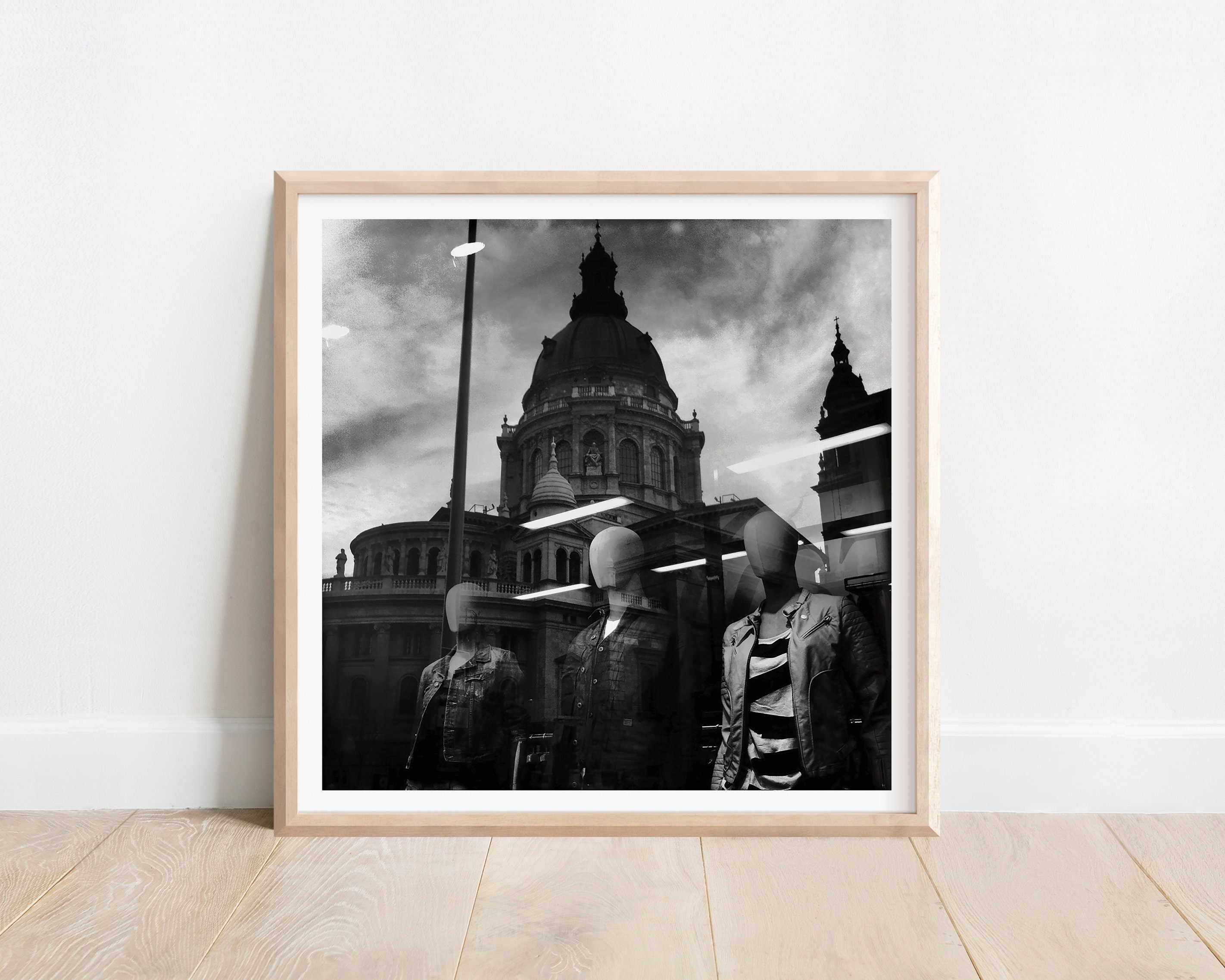 Noir Wall Art, Black and White City Poster, Film Noir Print, City ...