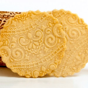 No. R103 BOHO-CHIC STYLE 3, Rolling Pin, Embossed Rolling Pin, Engraved ...