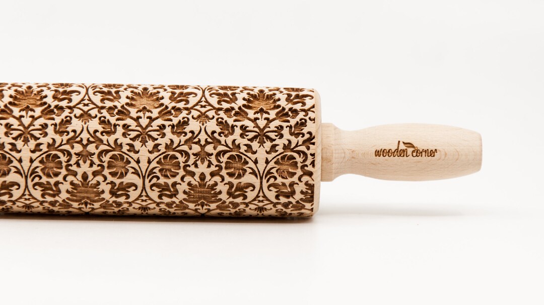 No. R147 VICTORIAN STYLE Pattern, Rolling Pin Engraved Rolling Pin Gift ...