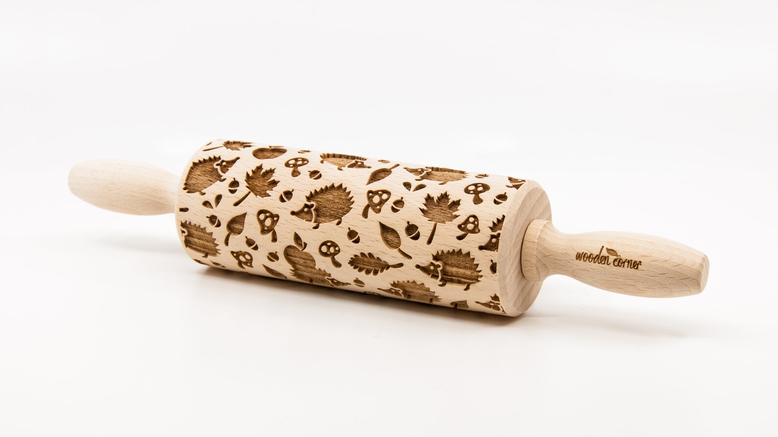 No. R183 HEDGEHOGS Pattern Rolling Pin Engraved Rolling | Etsy