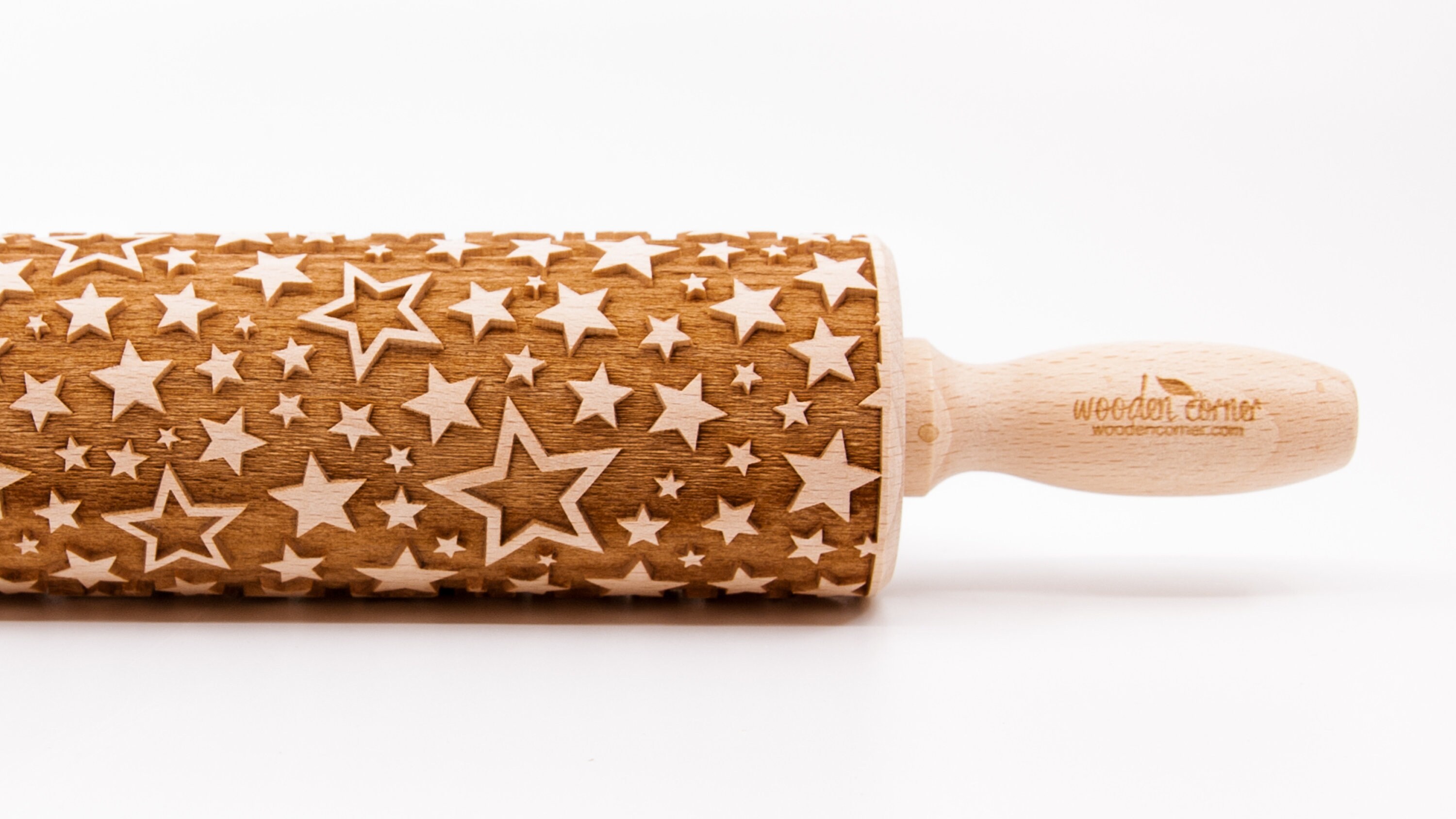 No. R372 DISCO STARS negative - Big size Rolling Pin, Engraved Rolling ...