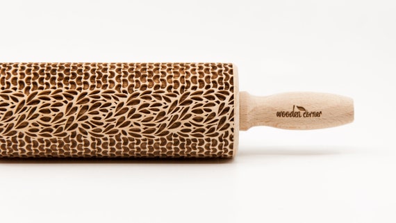 No. R208 BRAID SWEATER Pattern Rolling Pin Engraved Rolling - Etsy