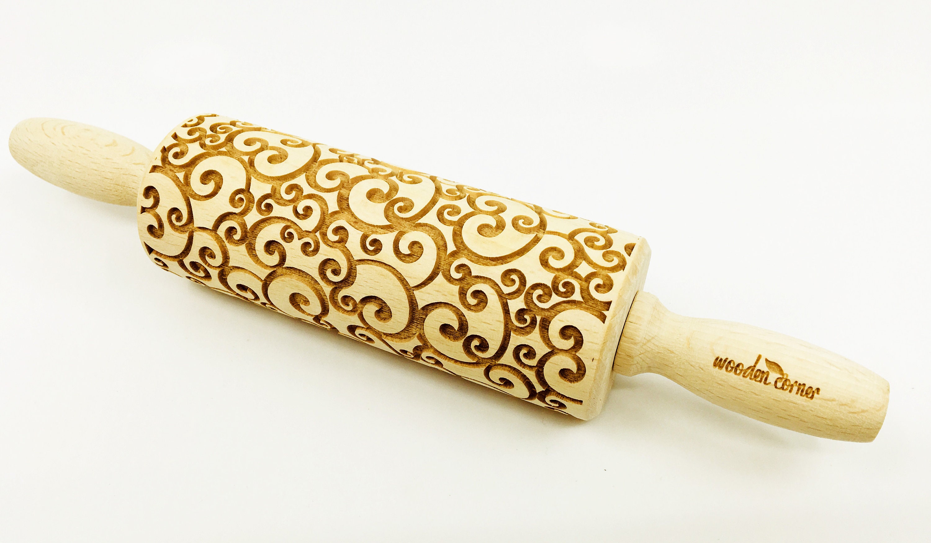 No. R235 Baikal - Rolling Pin, Engraved Rolling Pin, Rolling Pin ...