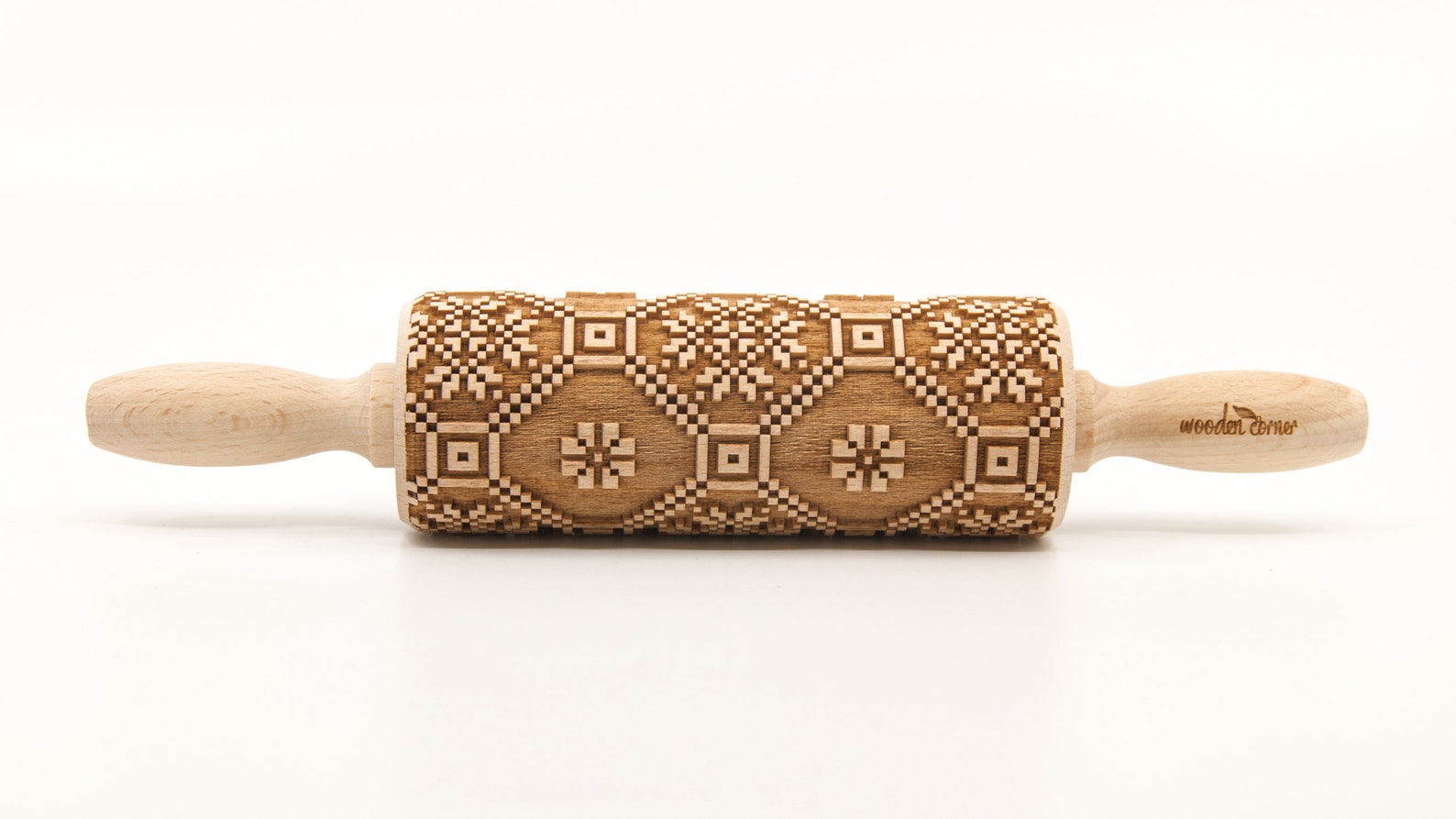 No. R272 NORWEGIAN PATTERN 4 - Embossing Rolling Pin, Engraved Rolling ...