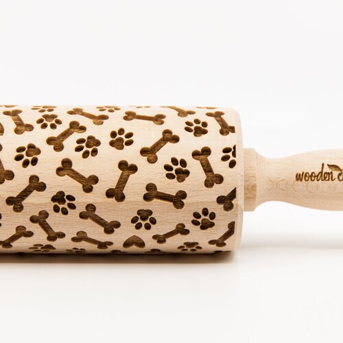 No. R283 DOGS Pattern Rolling Pin Engraved Rolling Rolling - Etsy