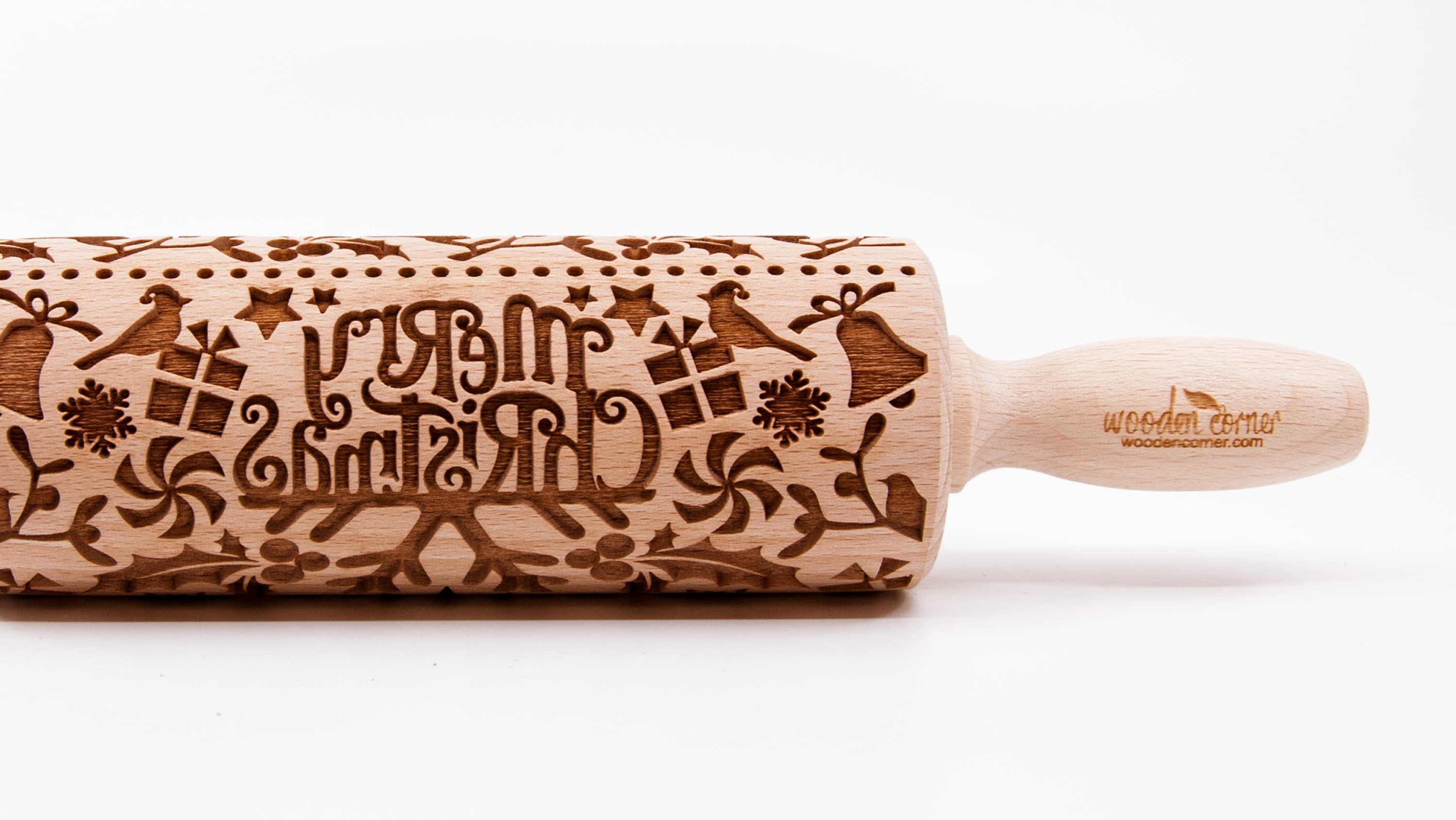 No. R223 MERRY CHRISTMAS 2, Rolling Pin, Engraved Rolling, Rolling Pin ... No. R223 MERRY CHRISTMAS 2, Rolling Pin, Engraved Rolling, Rolling Pin ...