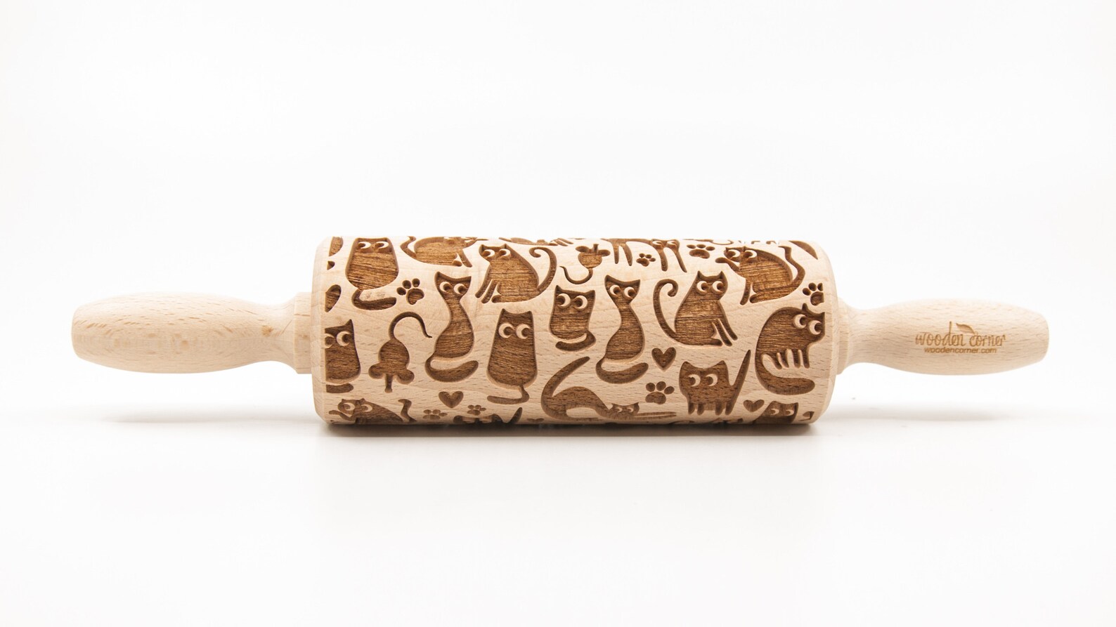 No. R092 CATS No. 7 Embossing Rolling Pin Engraved Rolling Pin - Etsy