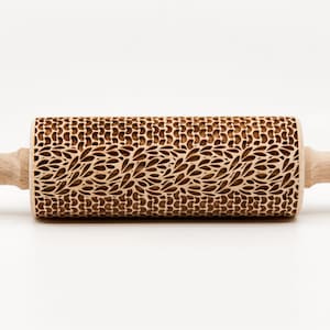 No. R208 BRAID SWEATER Pattern, Rolling Pin, Engraved Rolling, Rolling ...