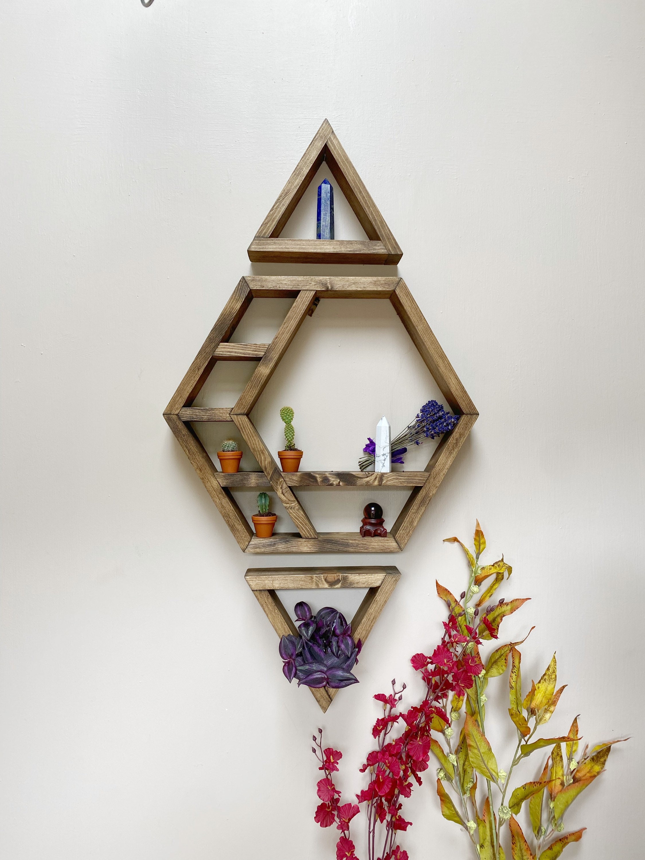 Display Shelf for Crystals Altar Crystal Shelves Crystal | Etsy