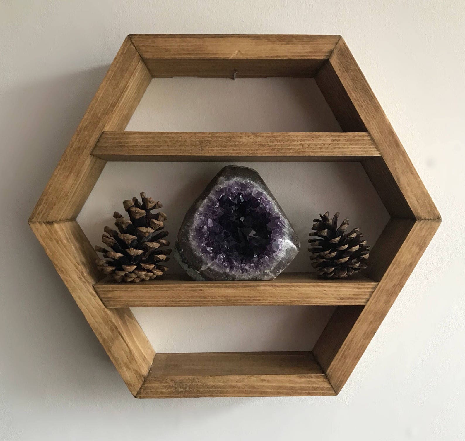 Crystal Display Set Pyramid Shelf Hexagon Shelf Crystal - Etsy Canada