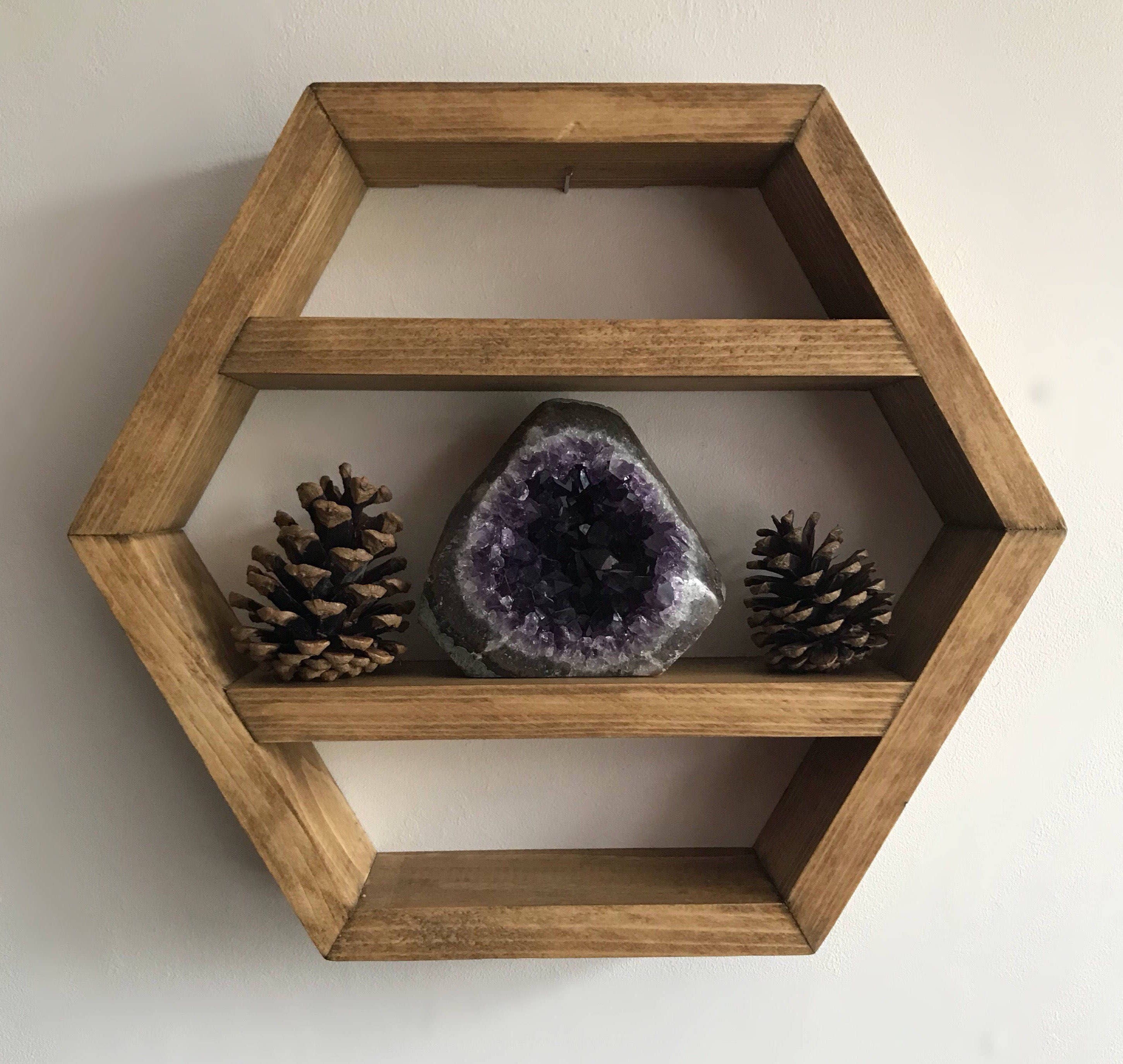 Crystal Display Set Pyramid Shelf Hexagon Shelf Crystal - Etsy Canada