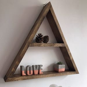 X Large Triangle Shelf Floating Triangle Shelf Triangle - Etsy