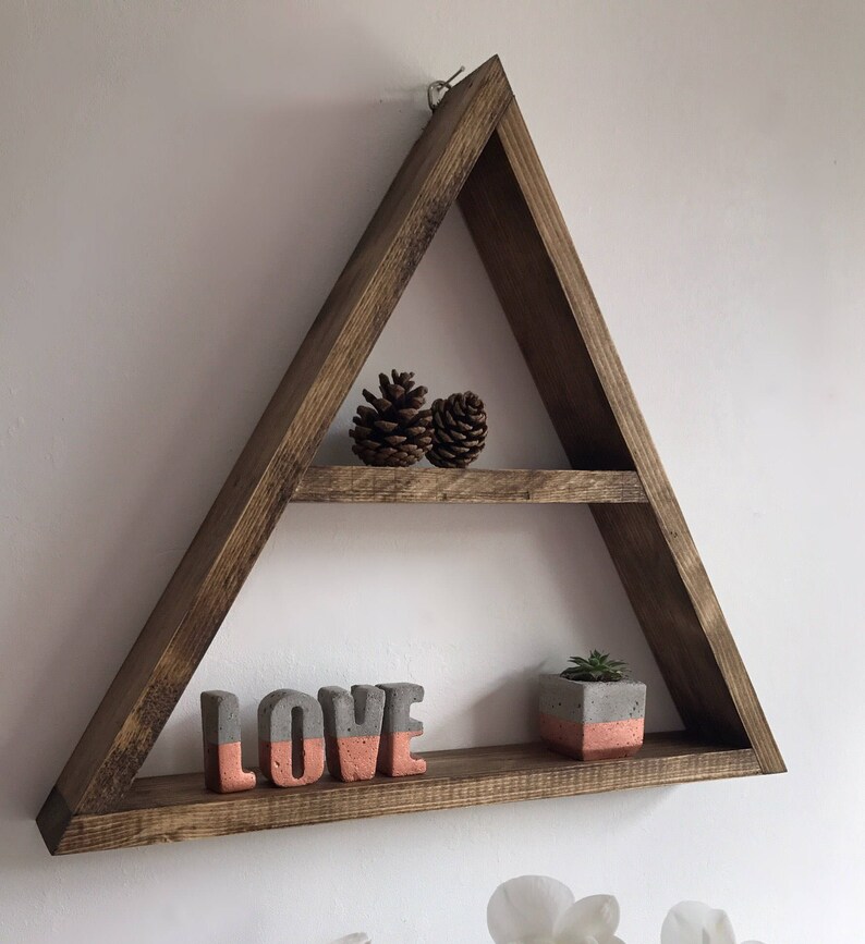 X Large Triangle shelf floating triangle shelf triangle | Etsy