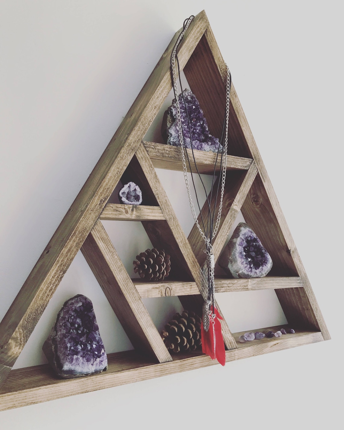 XL Altar Triangle Altar Altar Shelf Floating Altar Wooden | Etsy