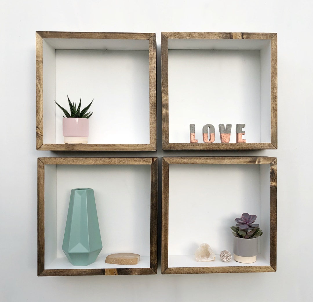 Box Shelf - Cube Shelf - Square Shelf - Modular Shelving - Floating ...