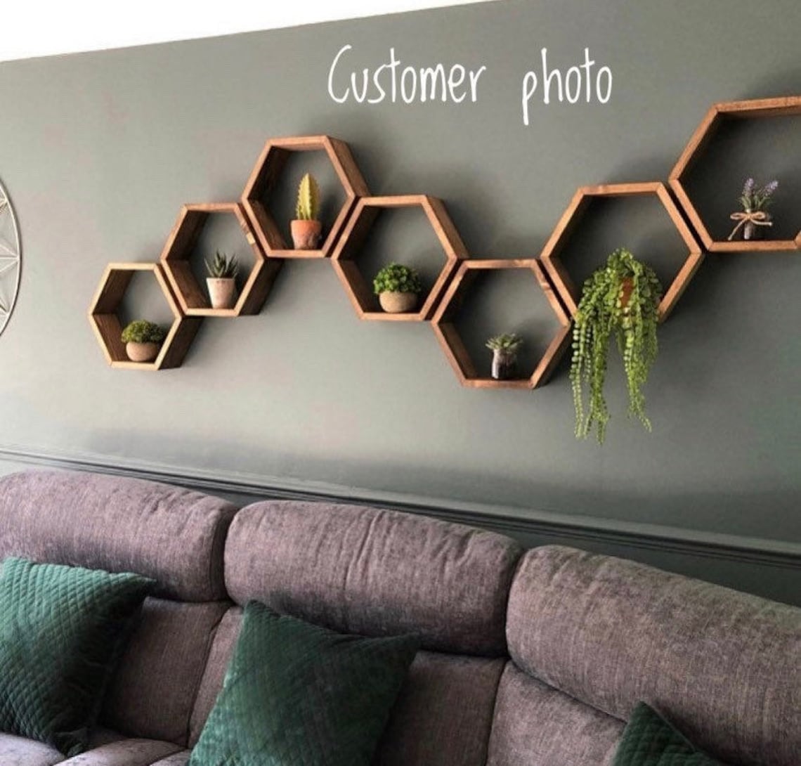 Large Hexagon Shelf Box Shelf Honeycomb Shelf Honeycomb - Etsy