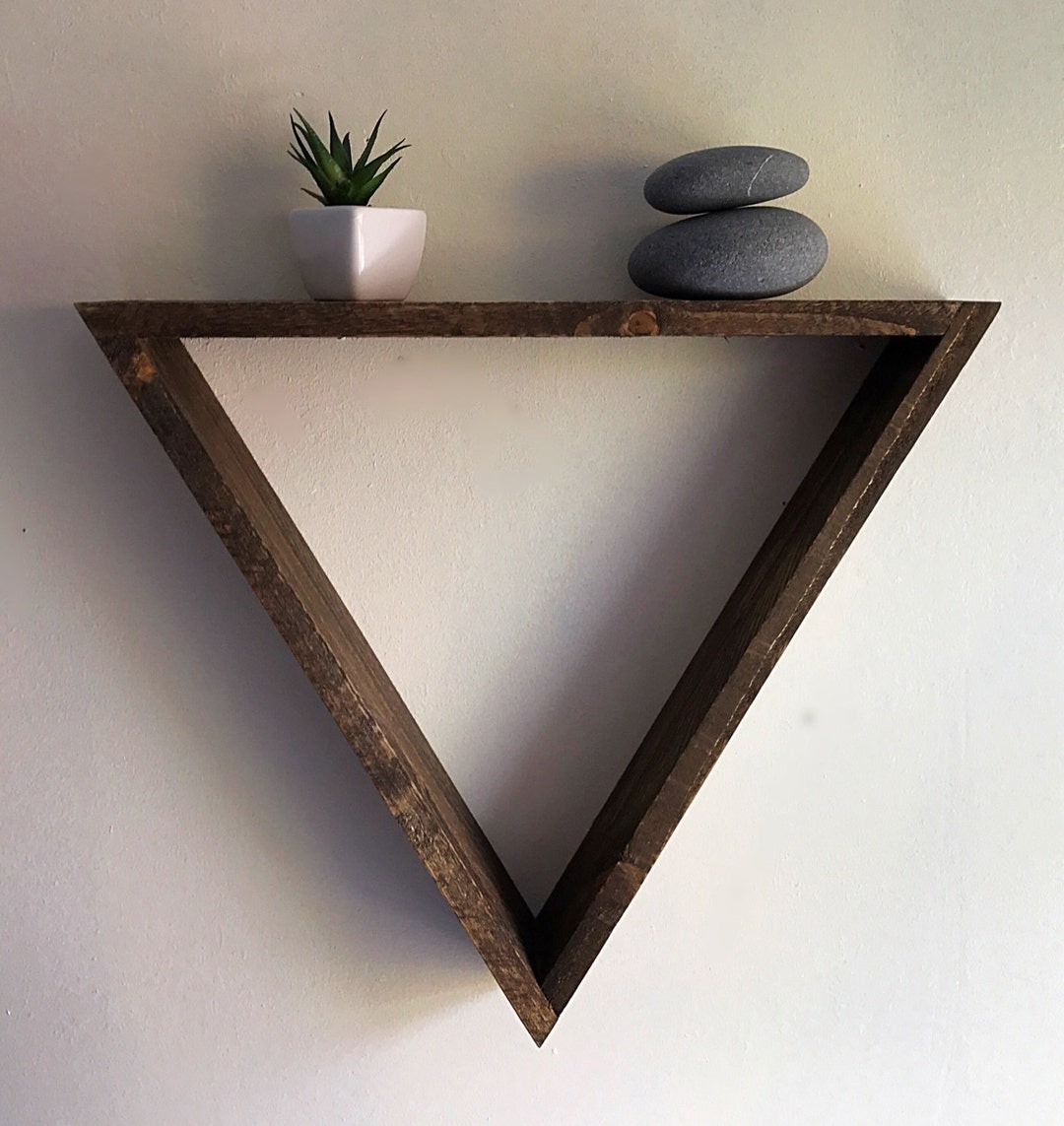 Triangle Shelf, Large Triangle Shelf, Geometric Wall Shelf, Triangle ...