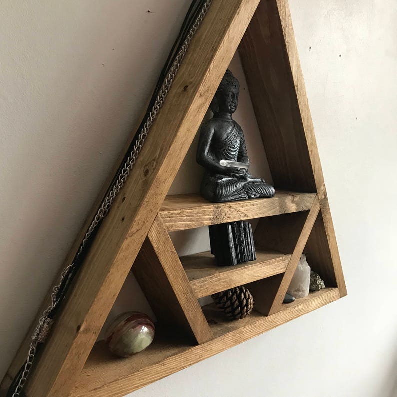 Crystal Display Set Pyramid Shelf Hexagon Shelf Crystal | Etsy Canada