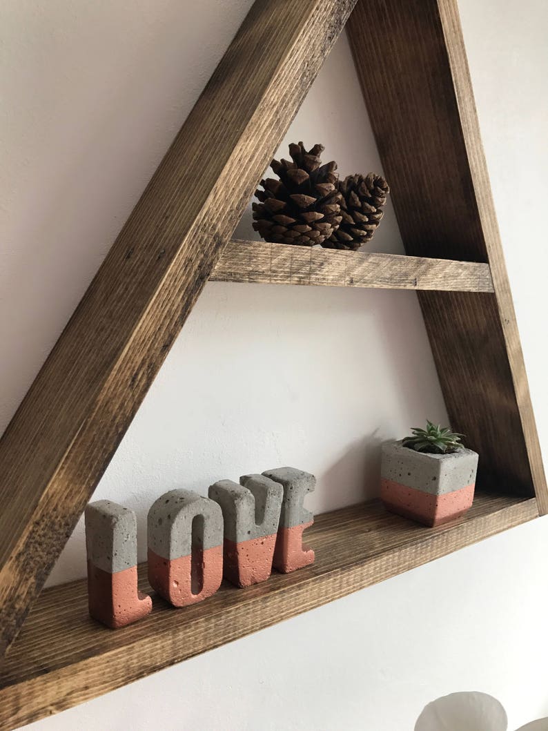 X Large Triangle Shelf Floating Triangle Shelf Triangle - Etsy