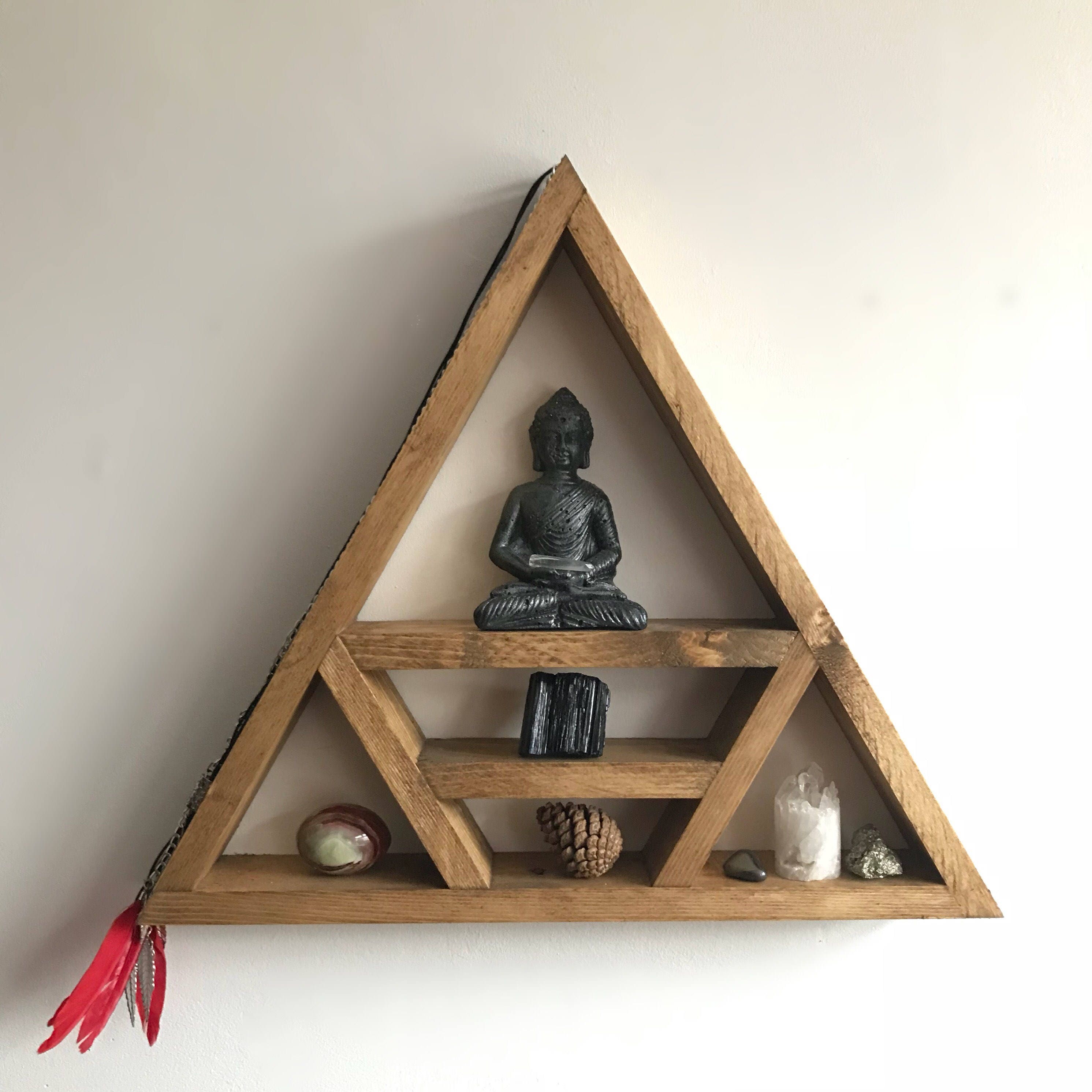 Crystal Display Set Pyramid Shelf Hexagon Shelf Crystal - Etsy Canada