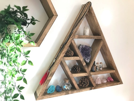 XL Altar Triangle Altar Altar Shelf Floating Altar Wooden | Etsy