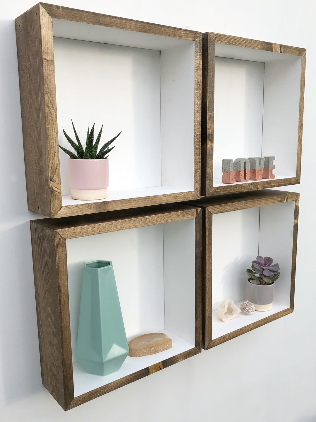 Box Shelf - Cube Shelf - Square Shelf - Modular Shelving - Floating ...