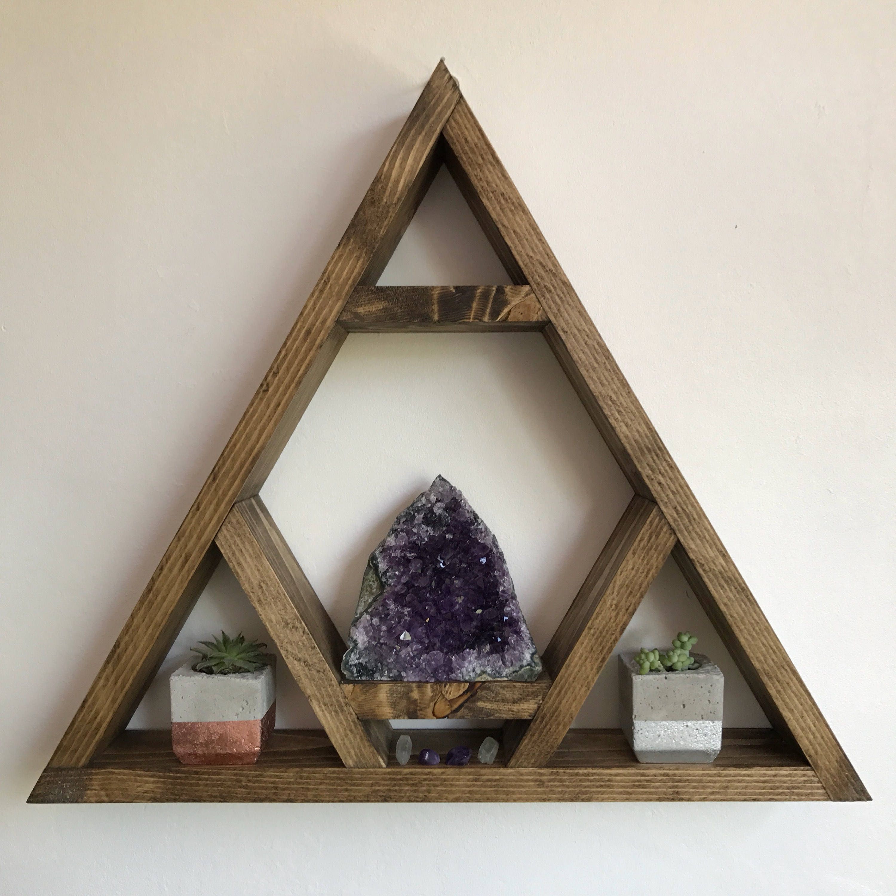 Storage & Organization Shelving Triangle Shelf Crystal Shelf Floating ...