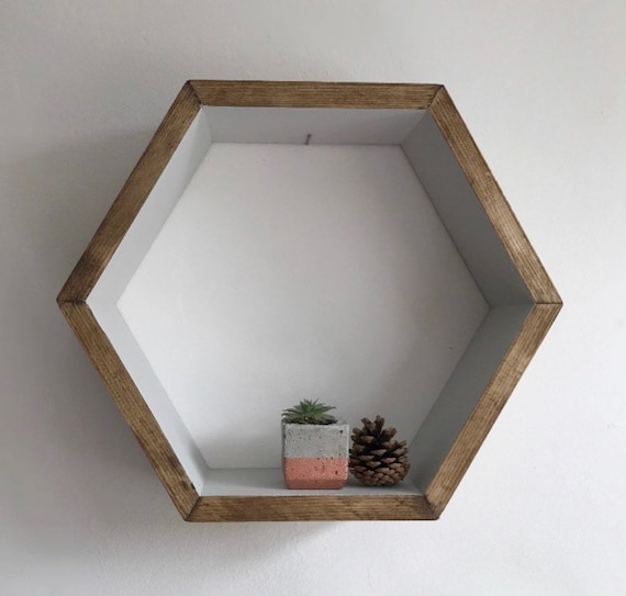 Grey Shelf Honeycomb Shelf Grey Grey Shelf Behive Shelf - Etsy