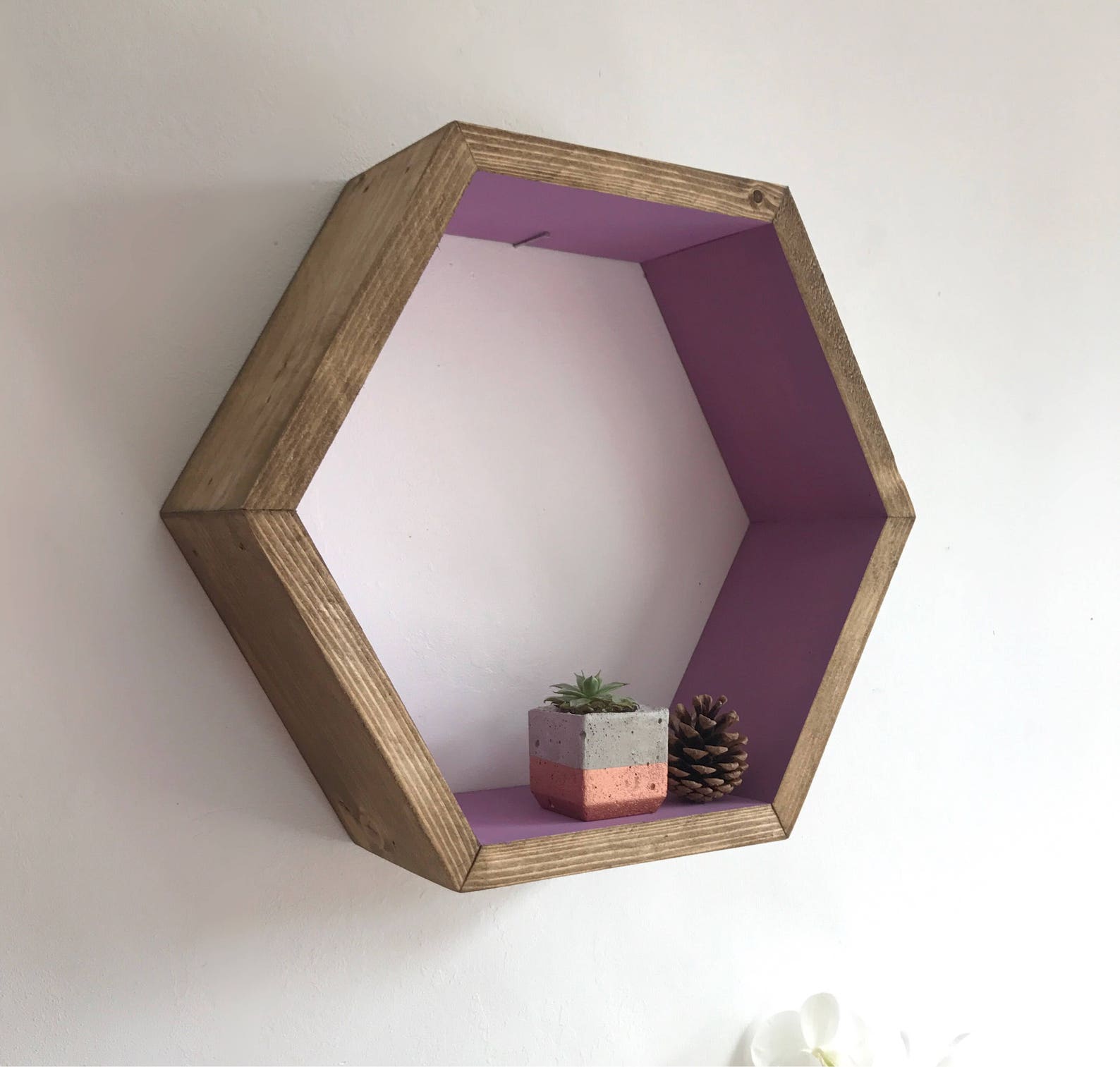Purple Shelf Rustic Wood and Purple Shelf Purple Decor - Etsy UK