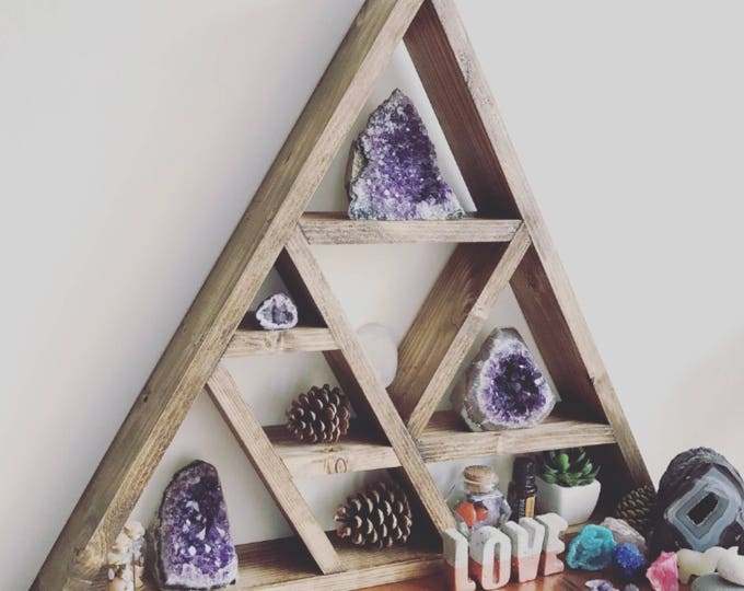 Mini Hexagon Display Shelf, Crystal Display Shelf, Hegagon Shelf ...
