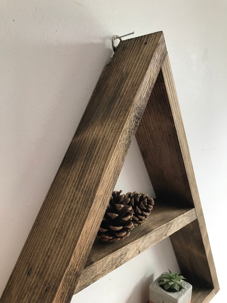 X Large Triangle shelf floating triangle shelf triangle | Etsy