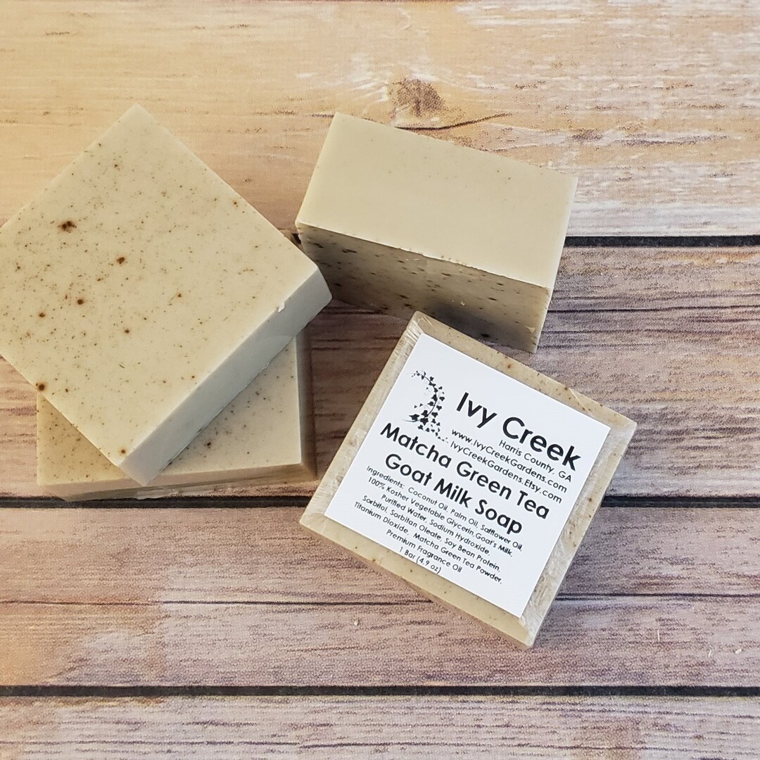 Matcha Green Tea Goat Milk Soap: Natural Hand & Body Wash - Etsy
