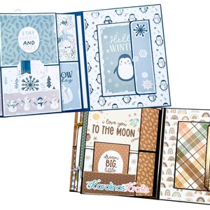 7x9 Interactive Mini Album, DIY Mini Album, Make Your Own Mini Album, PDF Cutting Guide, Video ...